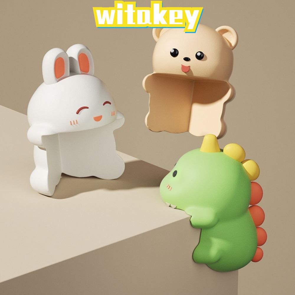 WITAKEY 2 ชิ้นชุดเด็กปลอดภัยโต๊ะมุมป้องกันโต๊ะพีวีซีนุ่มขอบป้องกันกระต่ายไดโนเสาร์หมีมุมป้องกัน ...