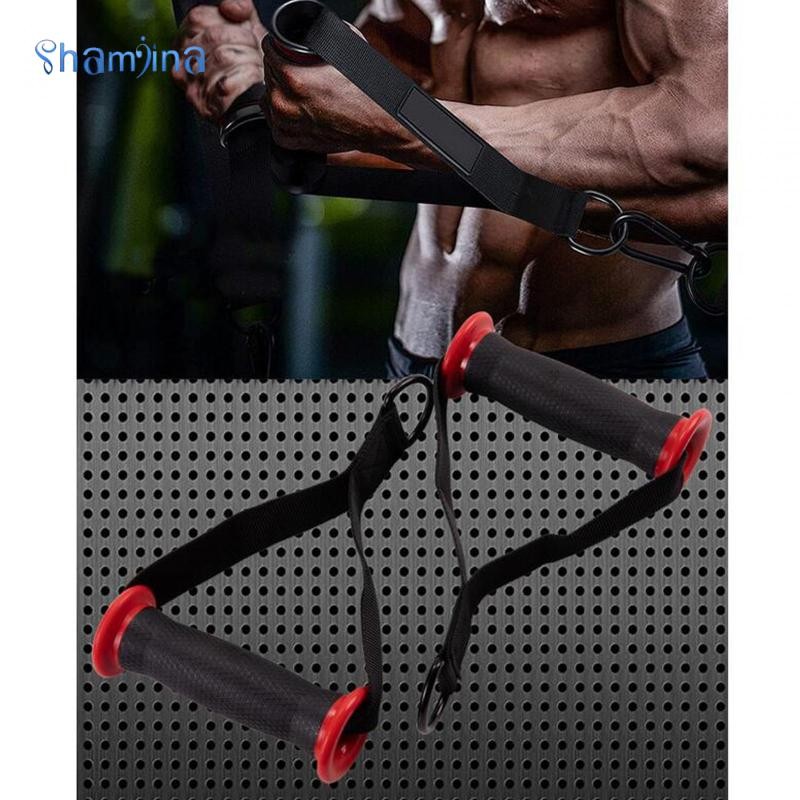 [Shamjina] 2 ชิ้น Gym Handle Body Fitness Nylon Webbing Heavy Duty ...