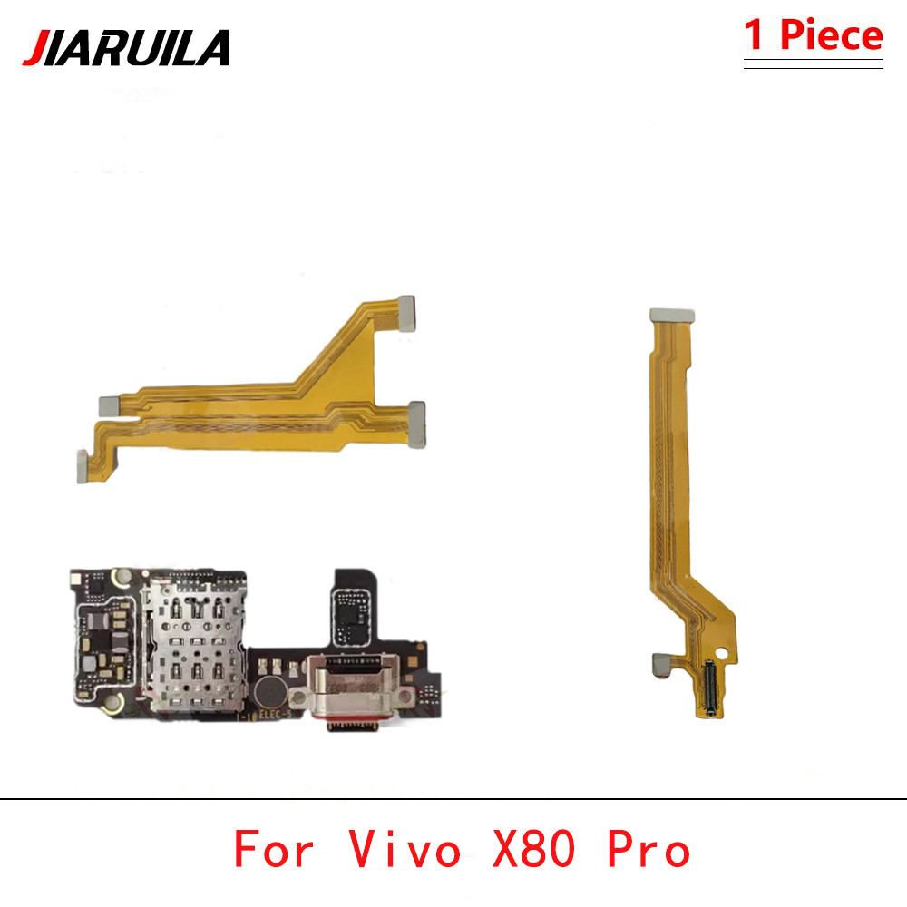 บอร์ดพอร์ตชาร์จ USB สําหรับ Vivo X80 Pro เมนบอร์ดจอแสดงผล LCD เชื่อมต่อ ...