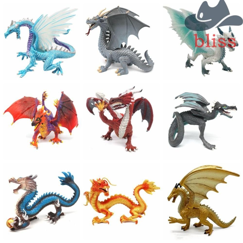 BLISS จําลอง Warcraft, Mythology Fire Bullfighting Myth Dragon Figures ...