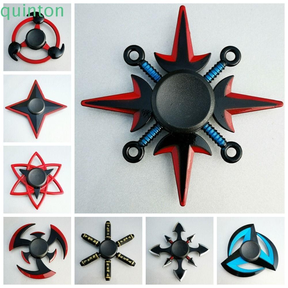 QUITON Anime Finger Spinner, อะนิเมะสังกะสีโลหะผสมสีสันปลายนิ้ว Spinner ...