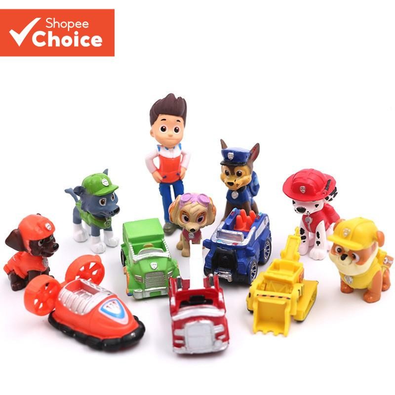 ตุ๊กตาฟิกเกอร์ Paw Patrol Ryder Marshall Chase Skye Zuma ขนาดเล็ก ของ ...
