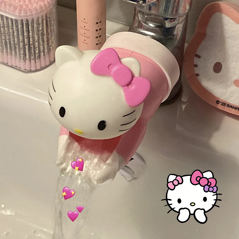 การ์ตูน Kitty Cat Faucet Extender ห้องน้ําเด็ก Sink Extender ห้องครัว ...