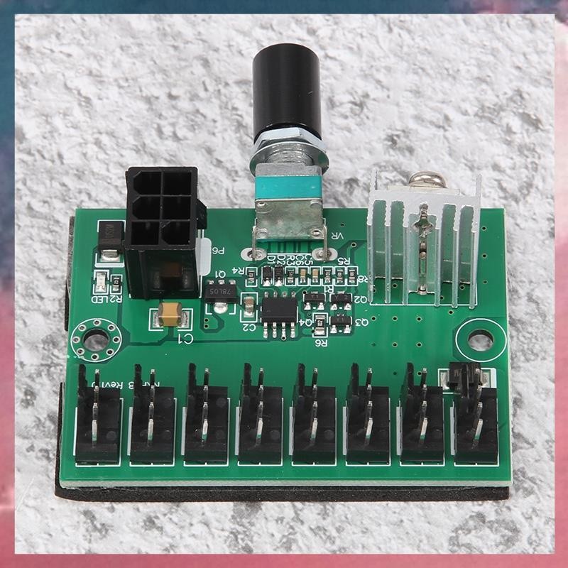 เคสคอมพิวเตอร์ 12V Miner Fan Speed Controller 8-Channel Fan Hub PWM ...