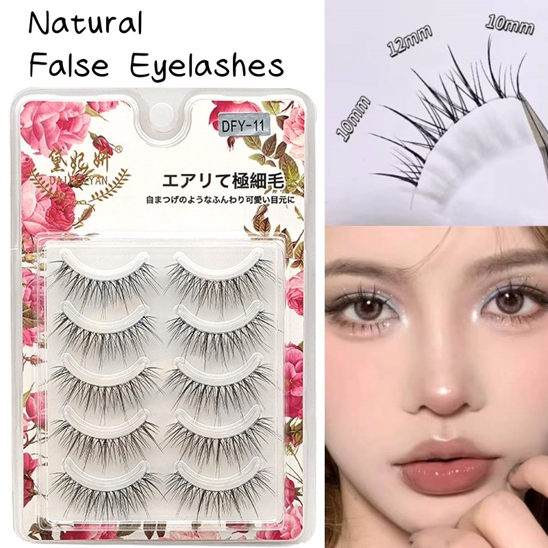 ก้านโปร่งใสแบบพกพา Soft Natural Eye Lashes Little Devil ขนตาชิ้นเดียว ...