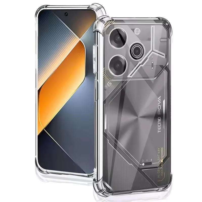 เคสใสสำหรับ รุ่นใหม่ เคสกันกระแทก Tecno POP 9 8 7 6 5 4 Lite Air 3 Pova ...