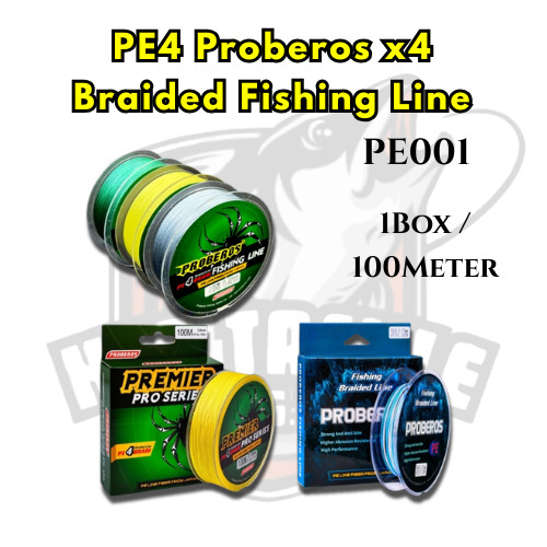 PE4 Tali Pancing 4 Sulam Benang Pancing 100M Proberos x4 สายตกปลาถัก ...