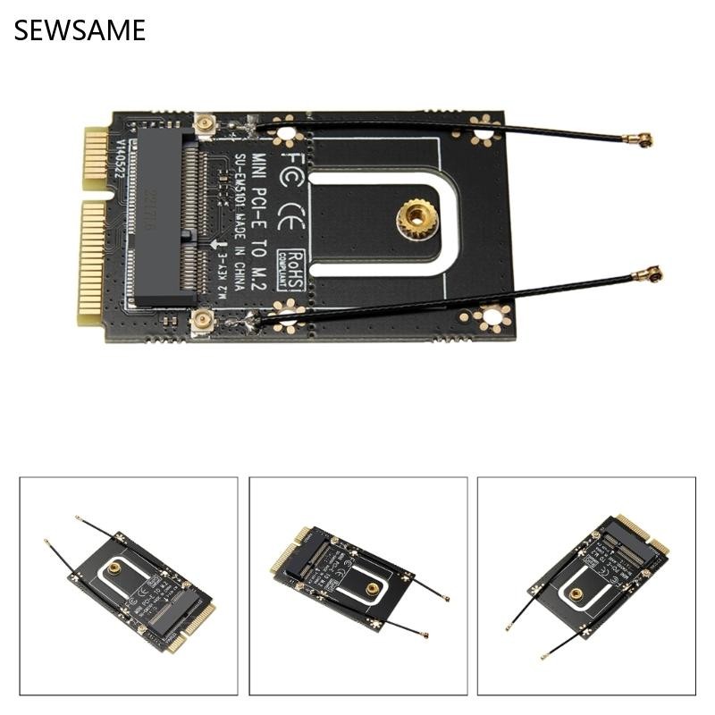 SEWSAME MiniPCIe ถึง M2 Nic อะแดปเตอร์การ์ดโน้ตบุ๊ค M 2 NGFF Mini PCIe | Shopee Thailand