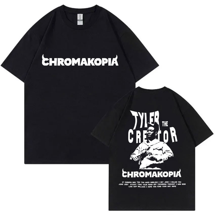 COD Tyler The Creator Chromacopia World Tour Merch เสื้อยืดชายแฟชั่น ...