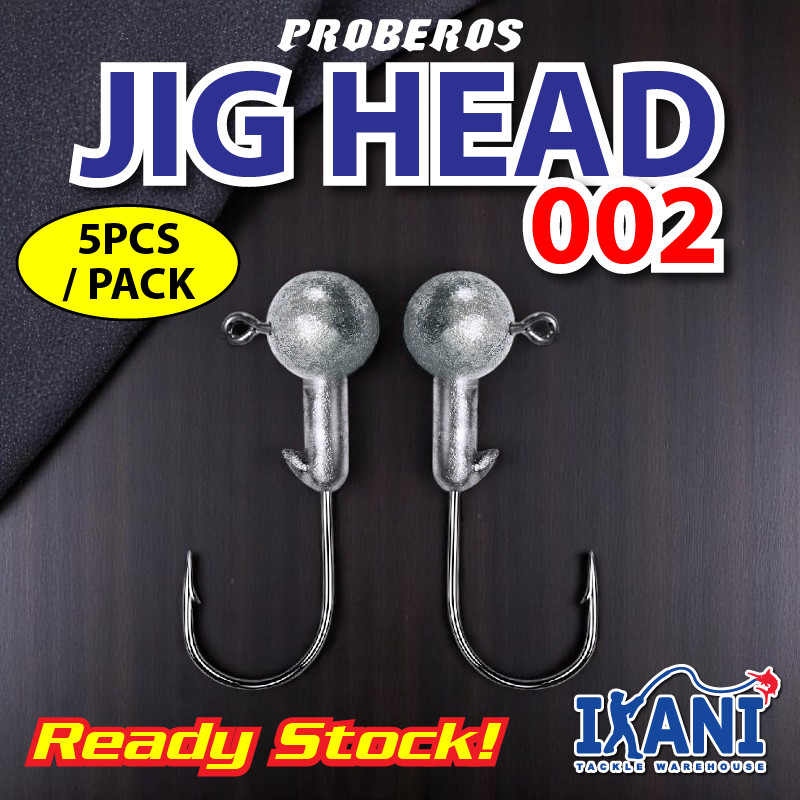 PROBEROS JIG HEAD 002 1-9g 5PC PACK ตกปลาหนอน hook mata kail SP พลาสติก ...