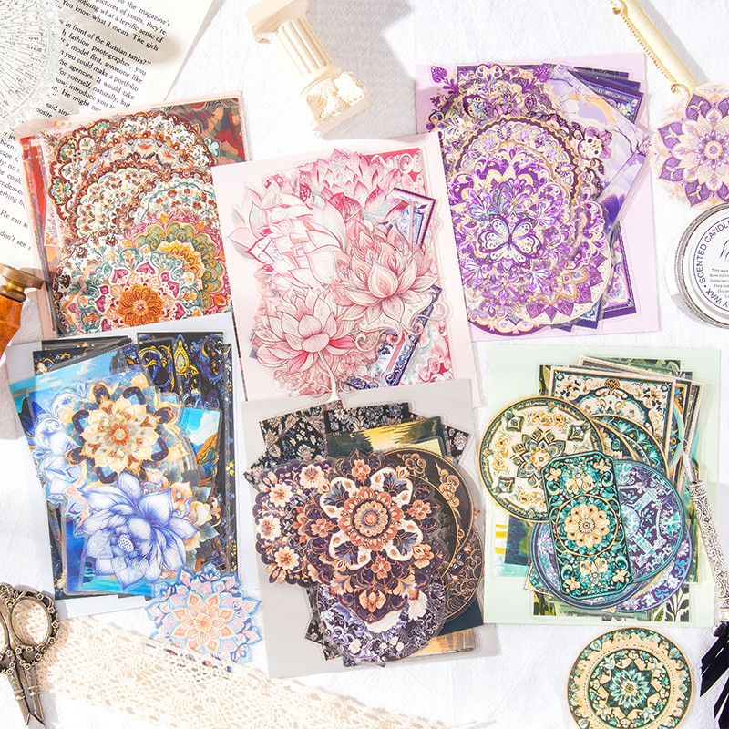 KOWEI 30 ชิ้น [แฟนตาซี Treasure Series] รูปแบบคลาสสิกมือเต็นท์วัสดุสติก ...