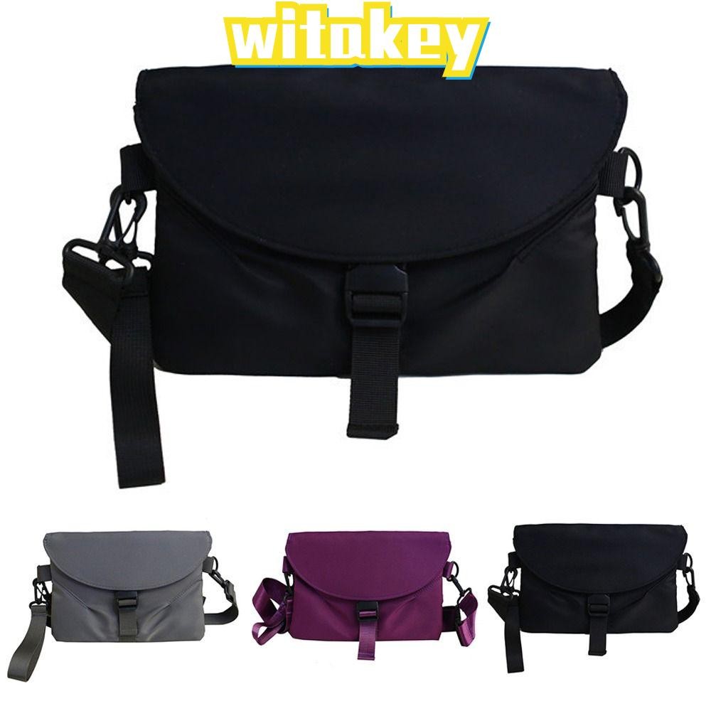 WITAKEY กระเป๋าสะพายข้าง, กระเป๋าคาดเอวสไตล์กีฬากลางแจ้งแบบสบาย ๆ, กระเป๋าโทรศัพท์มือถือไนลอน ...