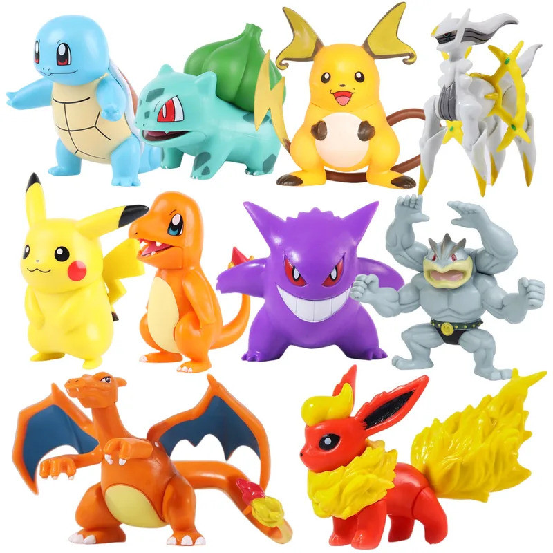 34 Styles Pokemon figures toys 8cm Arceus Pikachu Gengar Charizard ...