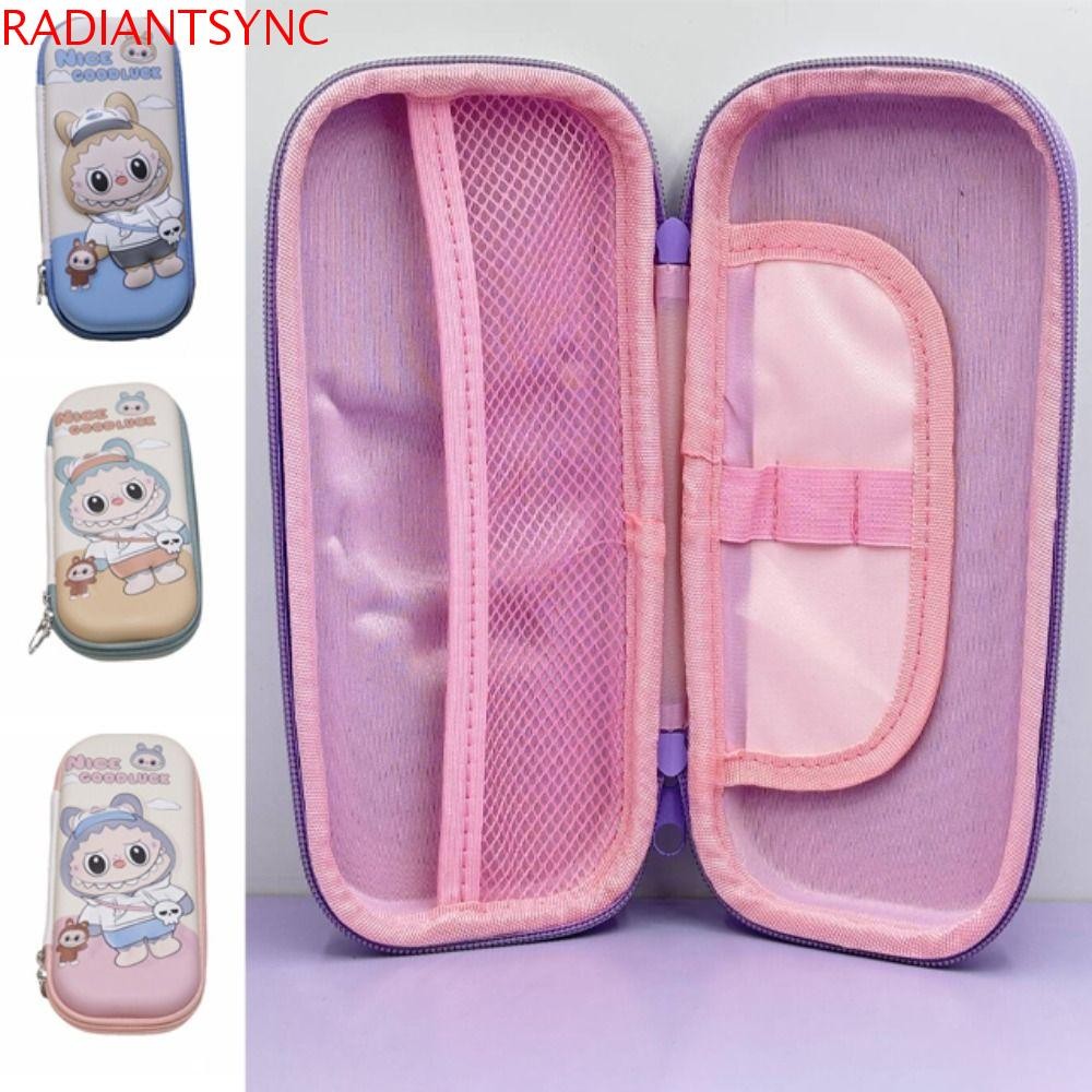 RADIANTSYNC Labubu กล่องดินสอ, ที่เก็บข้อมูลกล่องปากกา Labubu ความจุขนาดใหญ่, ที่วางการ์ตูนมัลติ ...