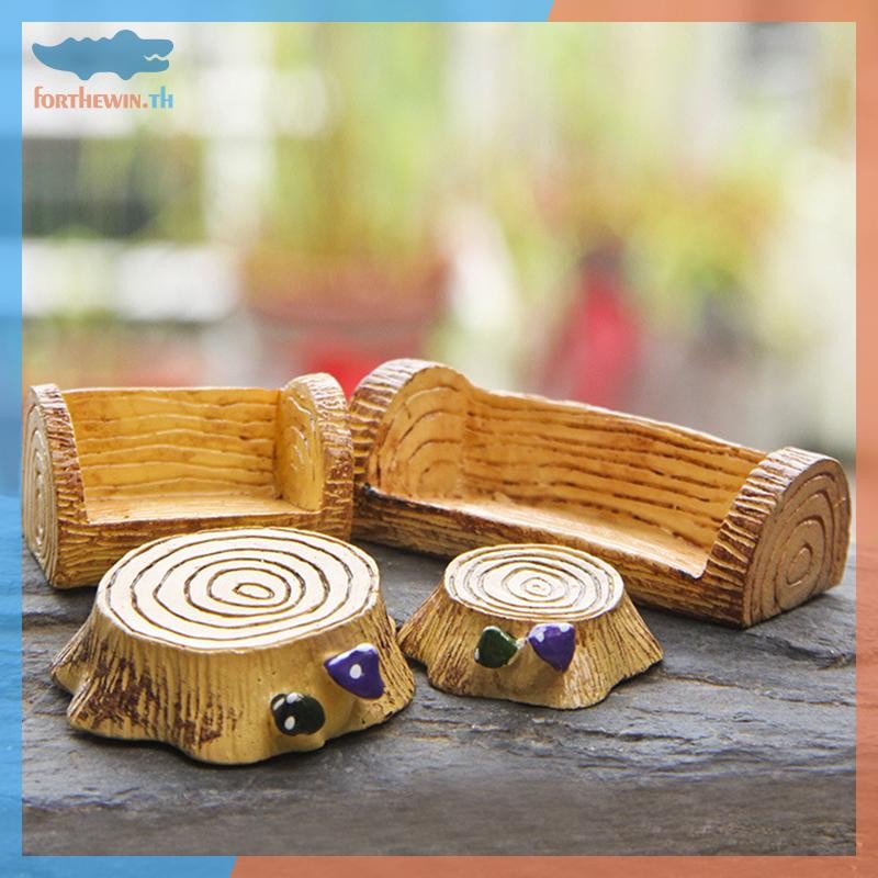 Forthewin เรซิ่นเห็ดขนาด Tree Stump Tree Stump Double เดี่ยวขนาดเล็ก ...