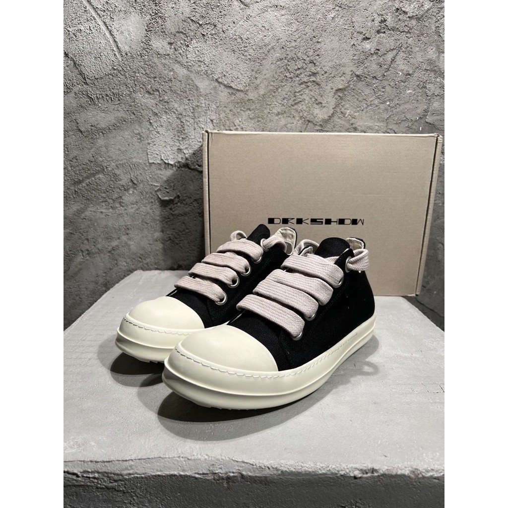 Rick Owens Double Line drkshdw 2022SS รองเท้าเชือกผูกรองเท้าต่ําแบบหนา ...