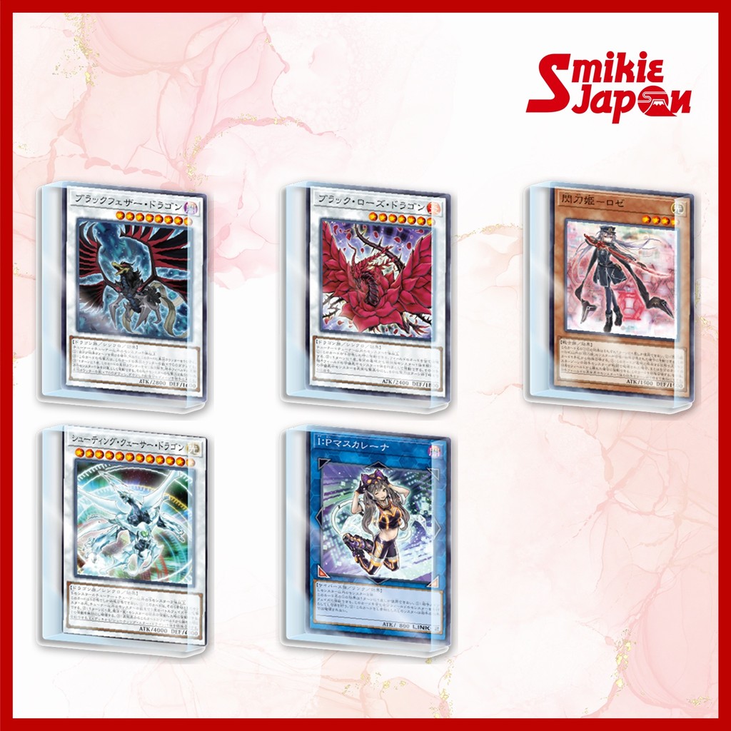 KONAMI Yu-Gi-Oh! Acrylic Block Vol.6 Black-Winged Dragon, Black Rose ...
