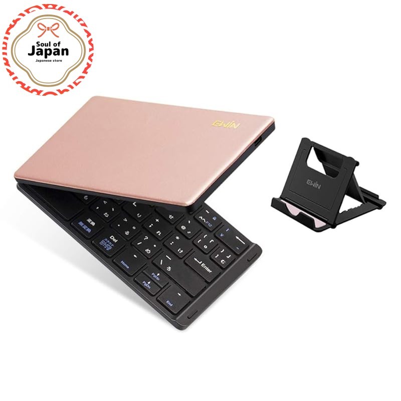 Ewin New Japanese Layout Keyboard Wireless Bluetooth Foldable Kana ...