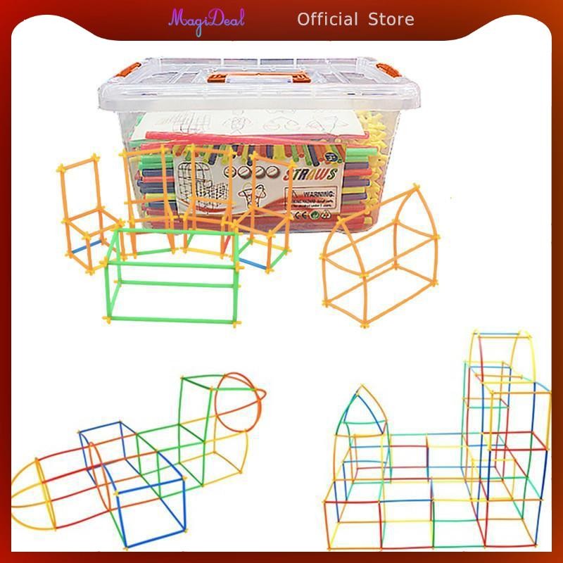 MagiDeal หลอดและตัวเชื่อมต่อชุด Straw Constructor Stem Construction ...