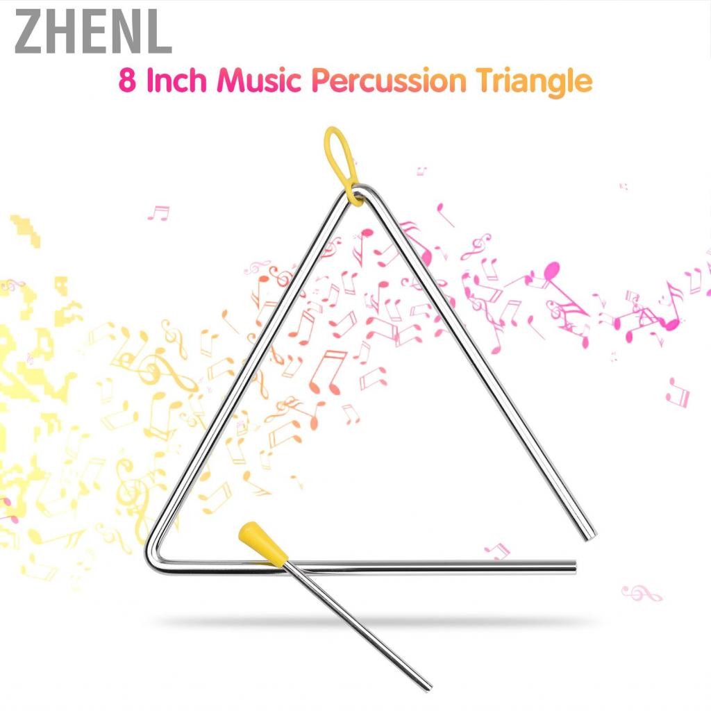 Zhenl Triangle Bell Percussion Instrument Musical Musical พร้อมกองหน้า ...