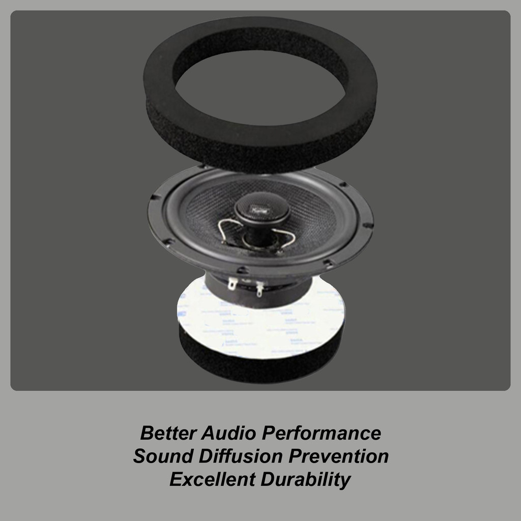 Speaker Fast Rings Self Adhesive Foam Baffles for 6.5 Inch Speaker ...