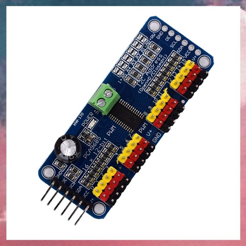 (170)16Ch PWM/Servo/Servo Driver Board Controller IIC PCA9685 | Shopee Thailand