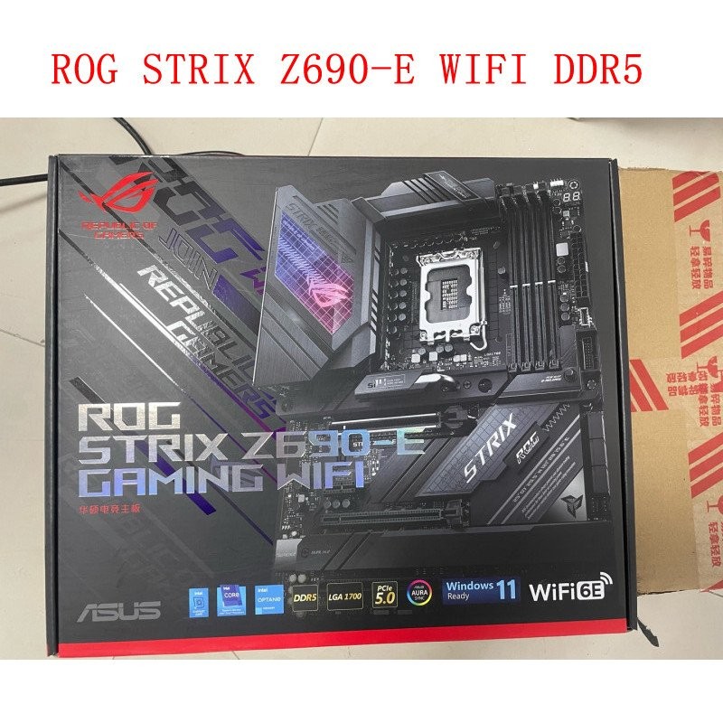 Asus ROG STRIX Z690-E FGAMING WIFI DDR5 Raptor เมนบอร์ดเกมเดสก์ท็อป ...