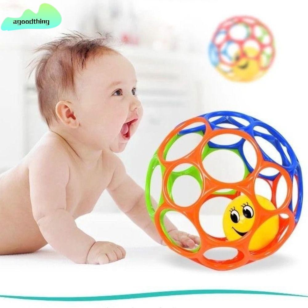 AGOODTHING Bright Starts Oball, Easy-Grap Hole Strength Training Ball ...