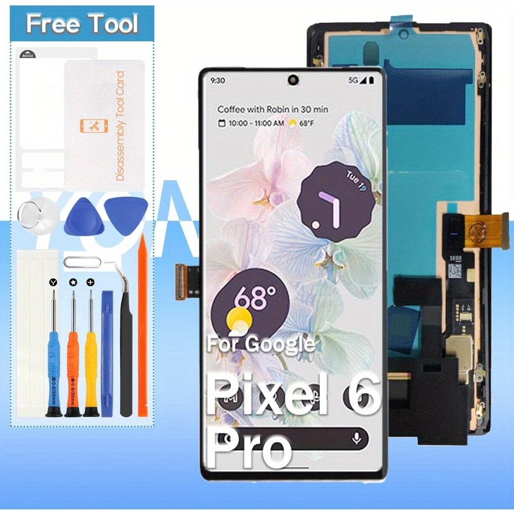 [เครื่องมือที่มีให้ หน้าจอ Pixel 6 Pro] OLED สำหรับ Google Pixel 6 Pro GLUOG, G8VOU จอแสดงผล LCD ...