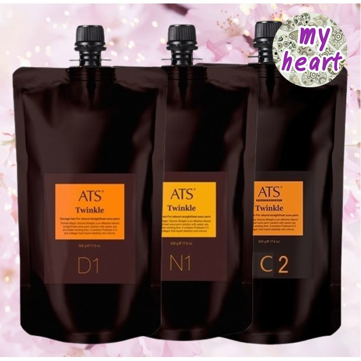 ATS Twinkle 500 g น้ำยา Down Perm และ Up Perm สูตร คอลลาเจน เพิ่มความ ...