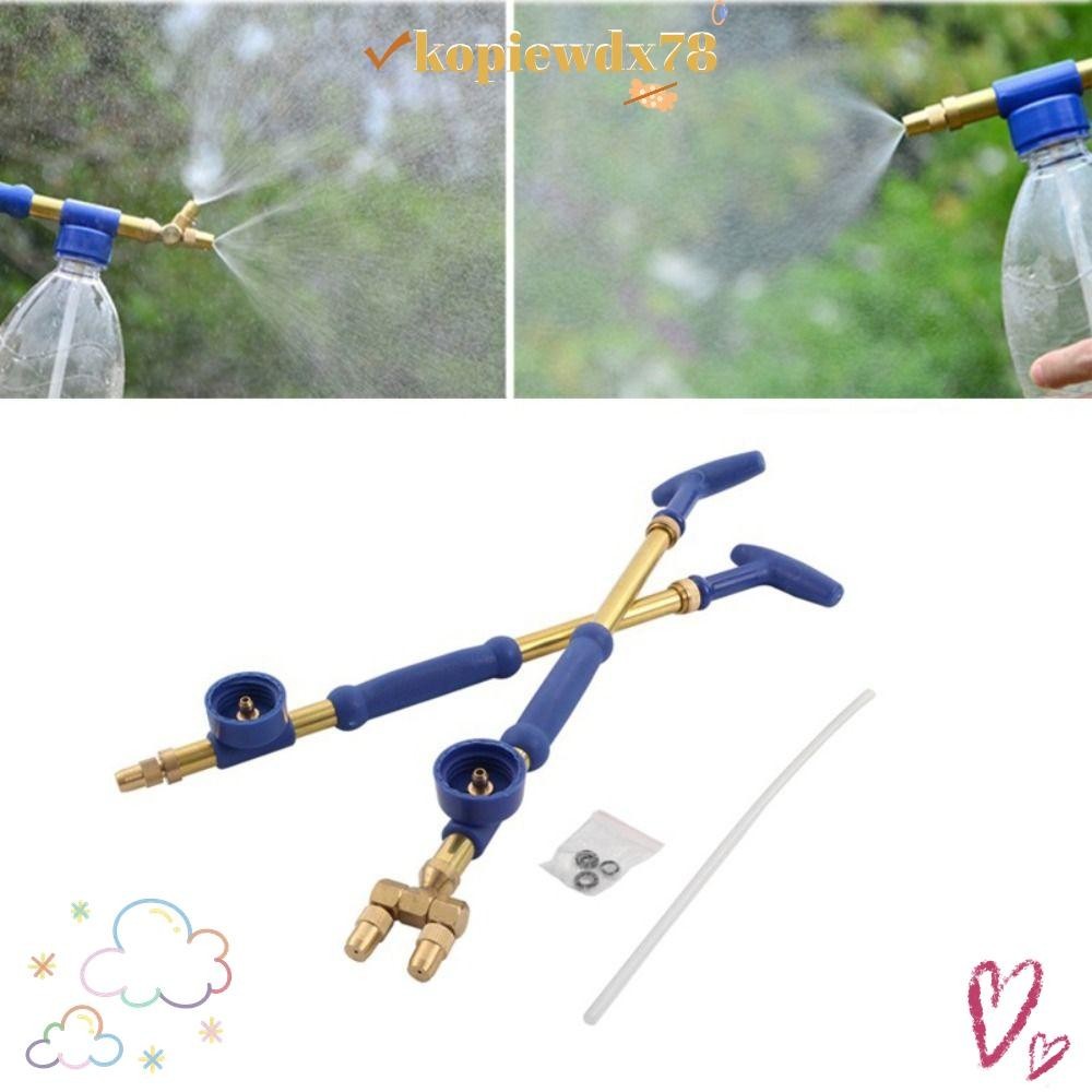 KOPIEWDX78 Atomizing Misting หัวฉีด,เดี่ยว/คู่หัวทองเหลืองชลประทาน Sprayers,แรงดันสูง Push-pull ...