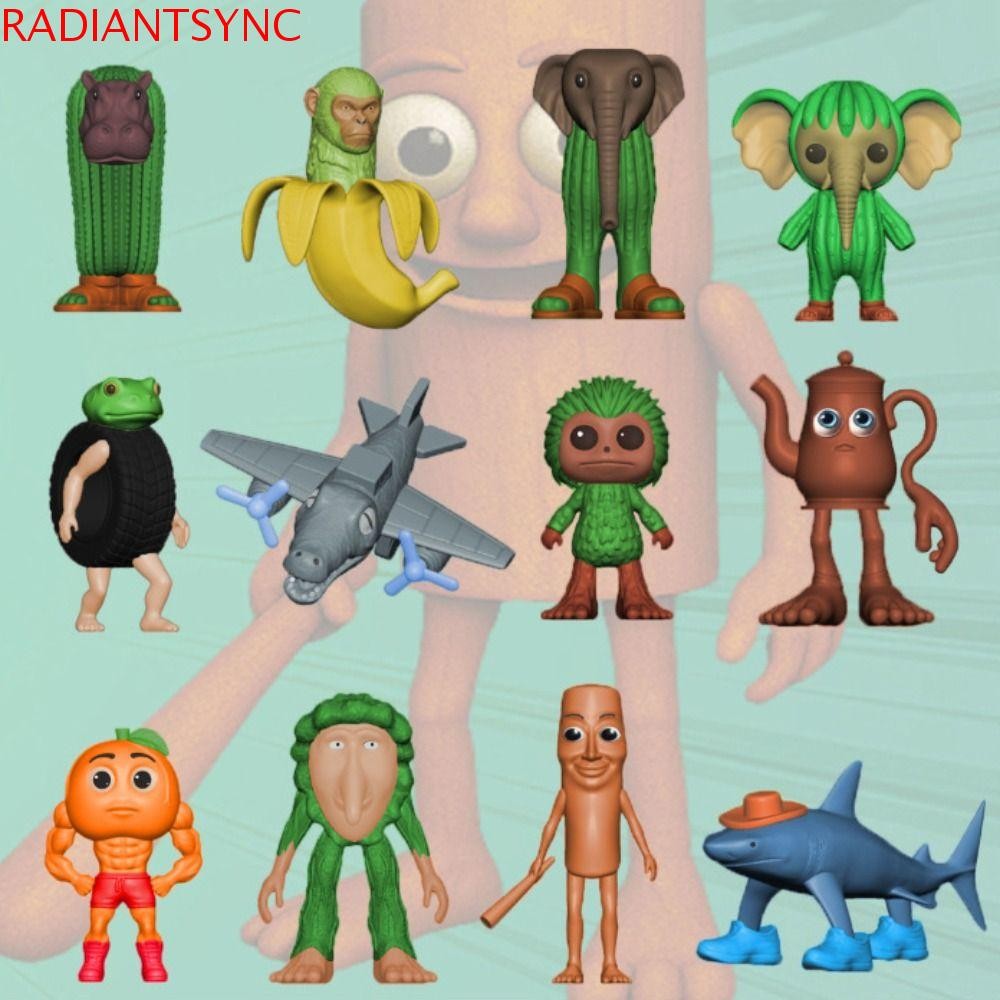 RADIANTSYNC ตุ๊กตาเครื่องประดับ, Crocodilo Shimpanini กล้วย Tralalero Tralala รูป, PVC ของเล่น ...