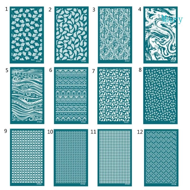 Mary Leaf สัตว์ผ้าไหมหน้าจอลายฉลุ DIY เครื่องประดับต่างหูดิน Silkscreen ...