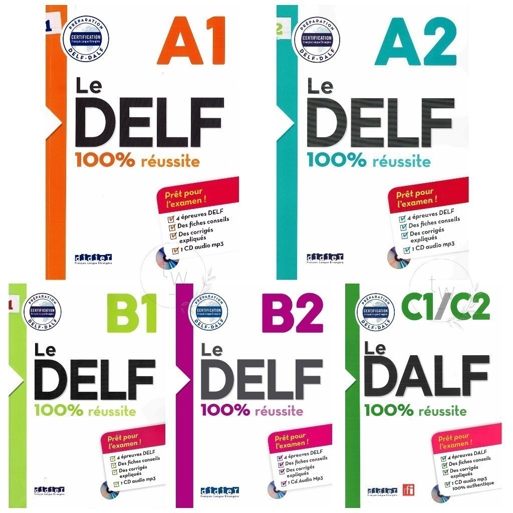 หนังสือ (FISIK) Le DelF A1 A2 B1 B2 & | Shopee Thailand