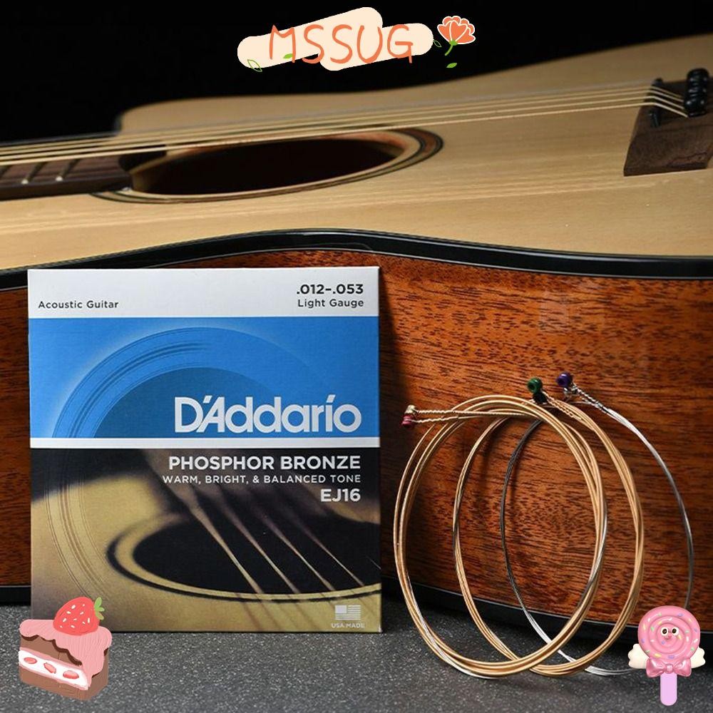 สายกีต้าร์ MSSUG, EZ890 EXP16 EJ16 สายกีตาร์โปร่งสีบรอนซ์, DIY ซ่อมลมนิกเกิล Rich Full Tonal ...