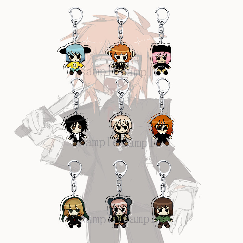 Ranfren อะนิเมะพวงกุญแจผู้หญิงอะคริลิค Key Chain Man ตลกแหวนจี้ ...