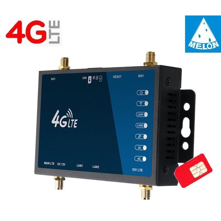 4G Wifi Router 300Mbps เร้าเตอร์ ใส่ซิม 4 เสา Detachable Antenna SMA ...