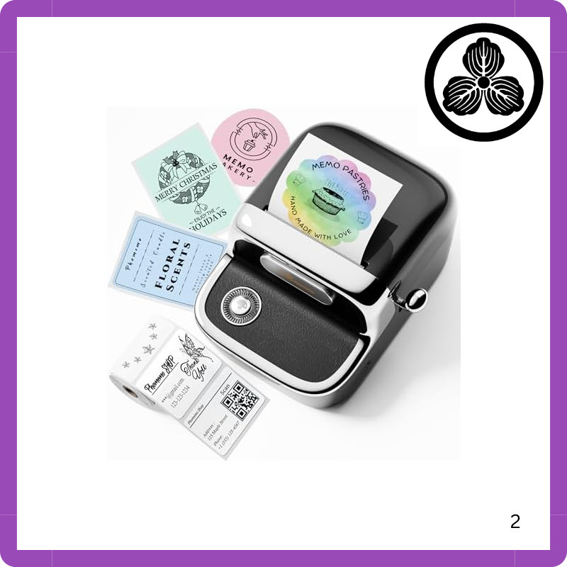 Thermal Label Printer Smartphone and PC Compatible Commercial Label ...