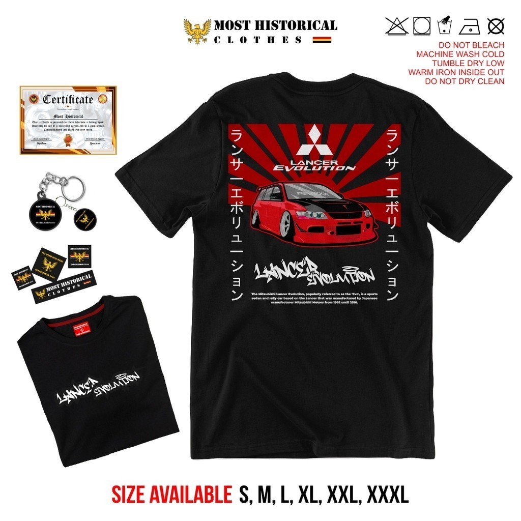 Lancer Evolution Red Rider Driver Premium Short Sleeve Racing Car เสื้อ ...