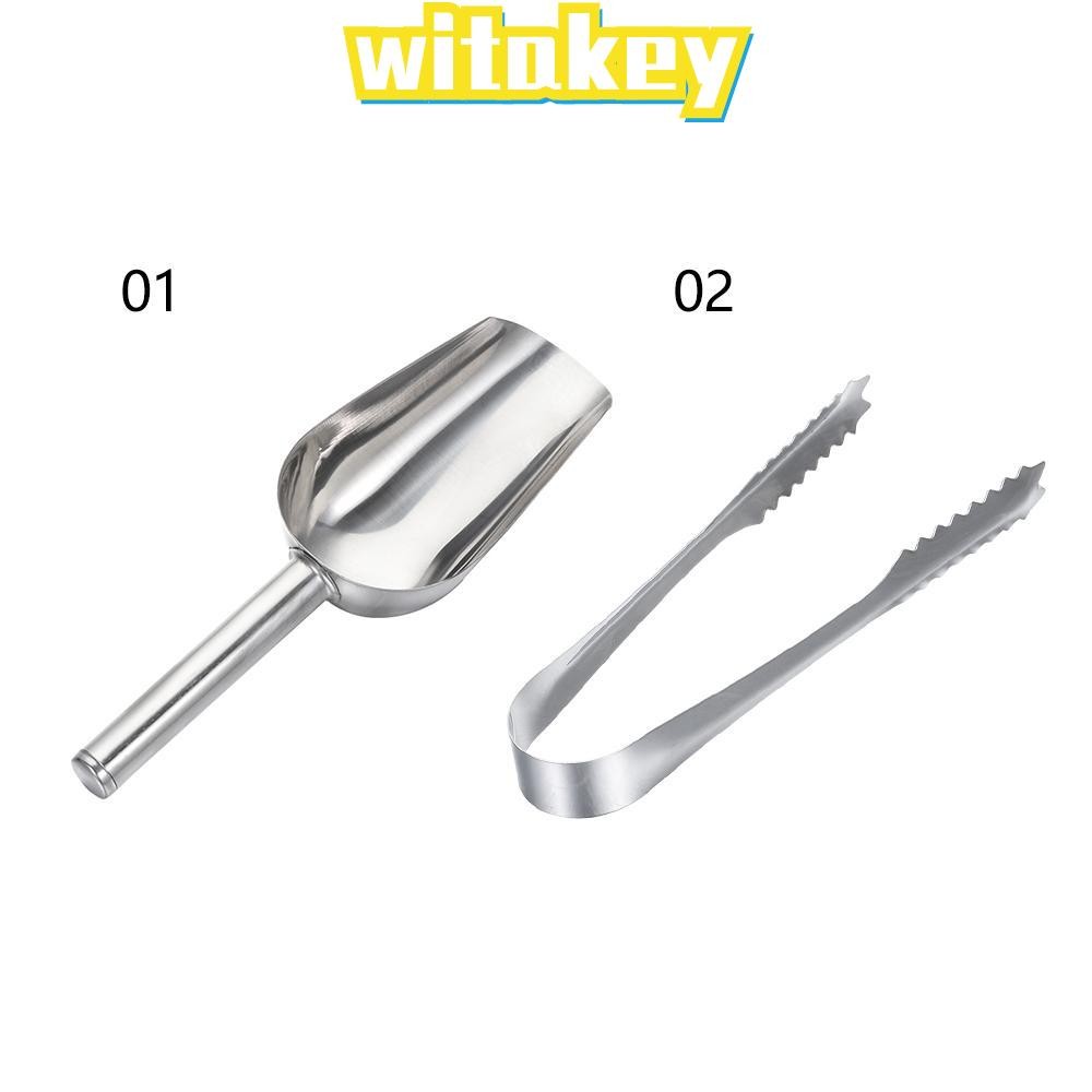 WITAKEY อุปกรณ์บาร์พลั่วน้ําแข็ง ที่ตักแป้ง บุฟเฟ่ต์ขนม สแตนเลส | Shopee Thailand