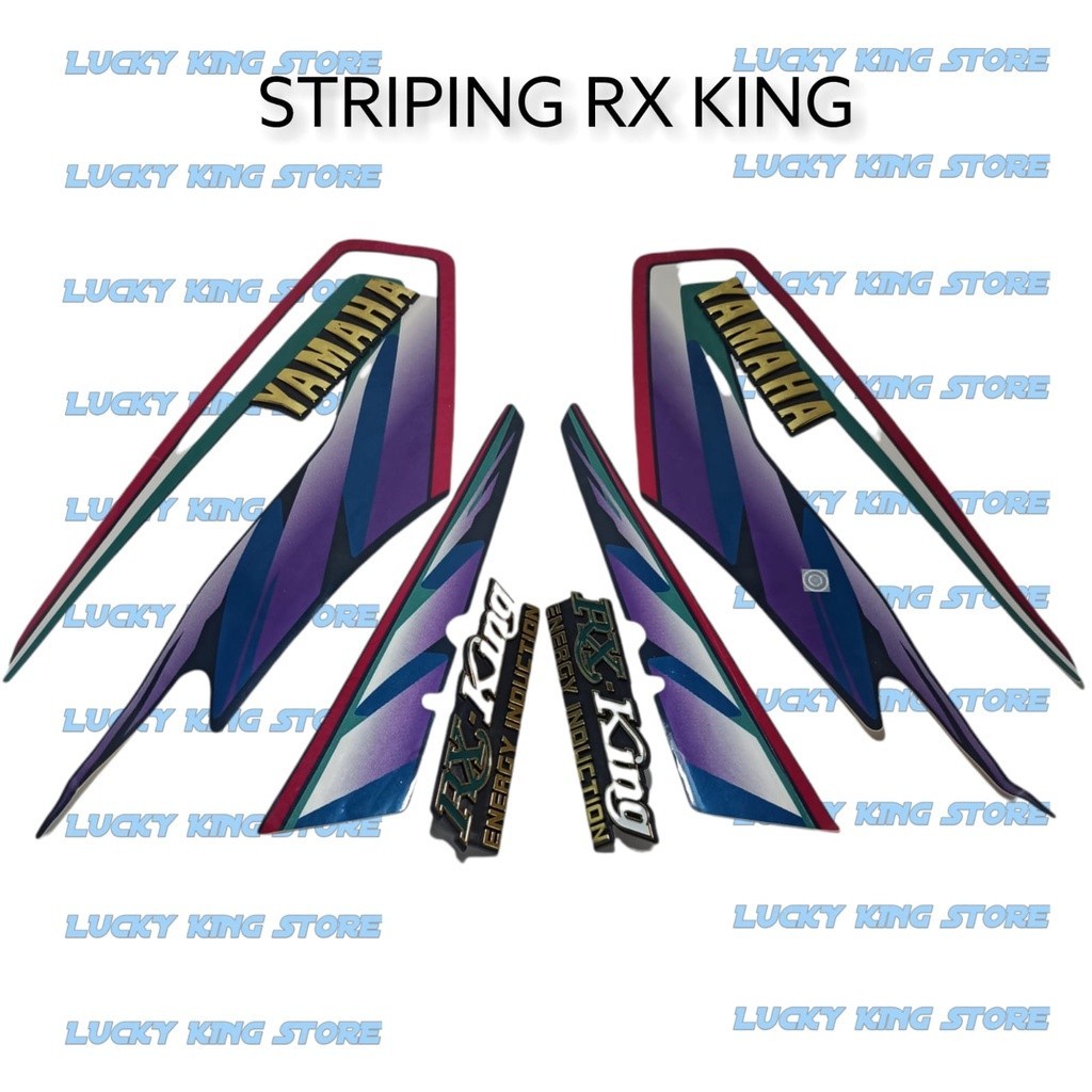 UNGU Striping rx king 1997 สีม่วงและสัญลักษณ์ rx king หรือ yamaha rx ...