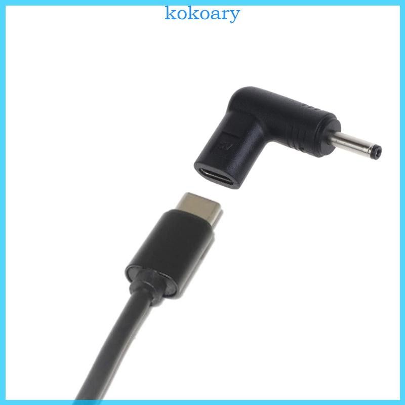 KOK DC Power Adapter Type C หญิง 3 5x1 35 3 5x1 35 มม.ชายปลั๊ก ...