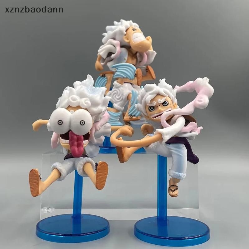 [XZNZVV] 12 ซม.Mini Anime One Piece Scare Luffy Gear 5 Action Figure ...