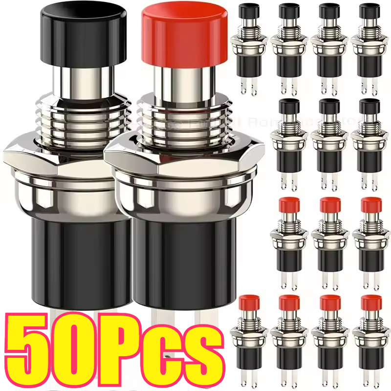 ปกติเปิด Pushbutton 2 Pins Switch - Momentary 7mm Mini Reset Jog Lock ...