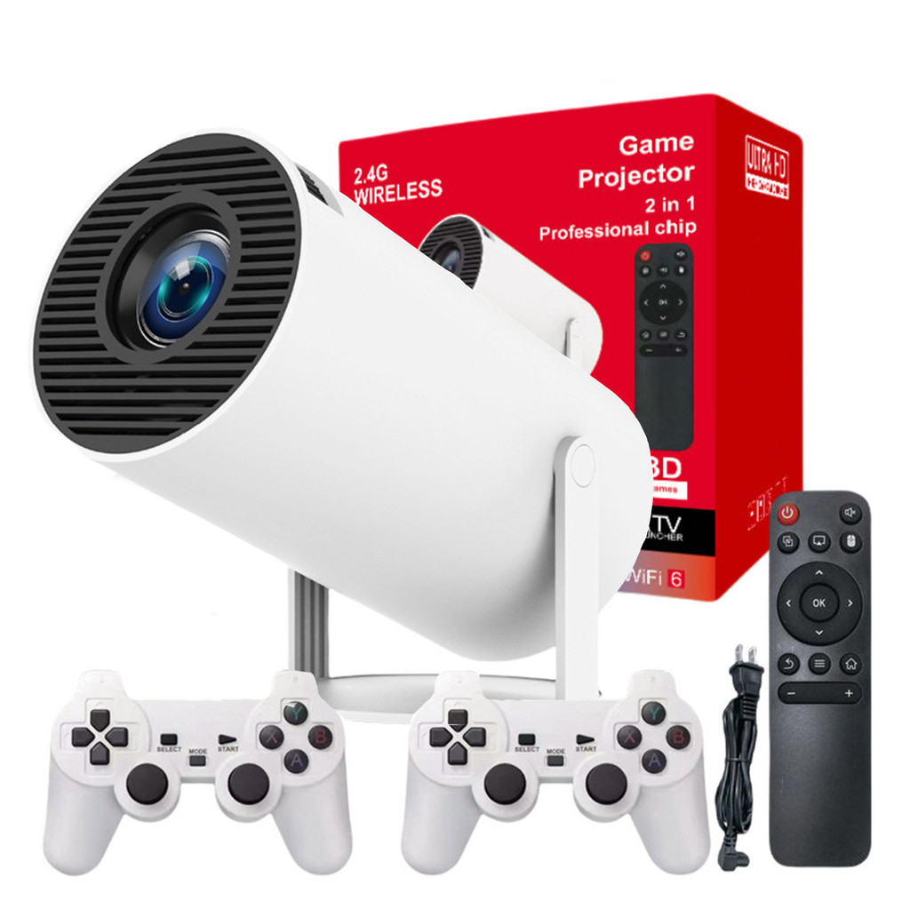 20250603ภาพยนตร์เกม โปรเจคเตอร์สองในหนึ่งเดียว 4K เกมในตัว WiFi Dual ...