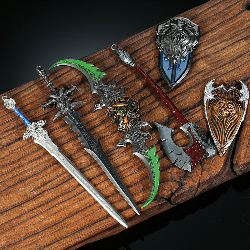 New Product#20cm World of Warcraft Game Merchandise Frostmourne Weapon Model Ornament Ezzinoth ...