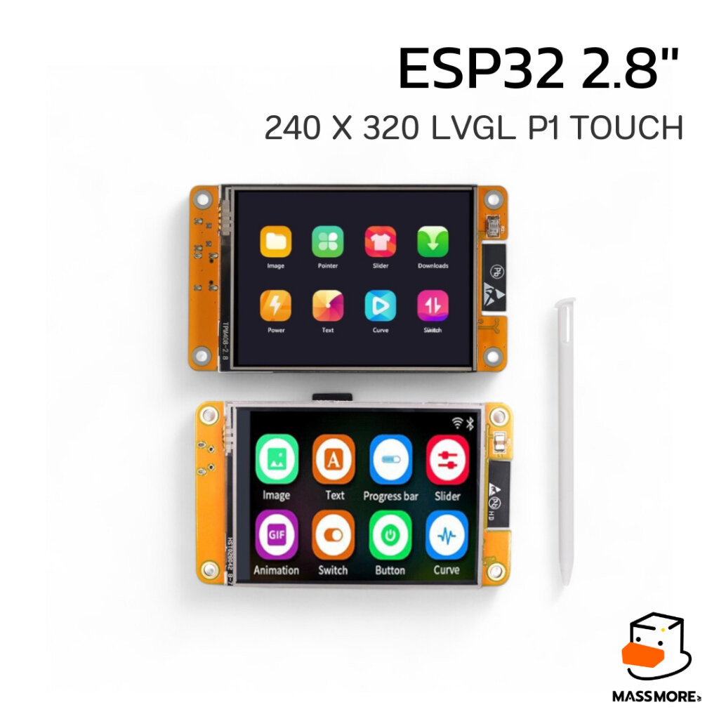 ESP32-2432S028 หน้าจอสัมผัส ESP32 2.8 นิ้ว LCD ILI9341 ESP32 320x240 Touch XPT2046 รองรับ LVGL ...