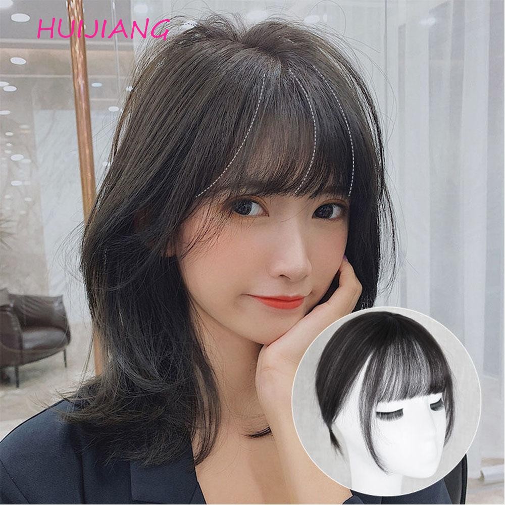 HUJIANG 3D Air Bangs Full Cover ที่มองไม่เห็นต่อผมพร้อมคลิป Toupee เส้น ...