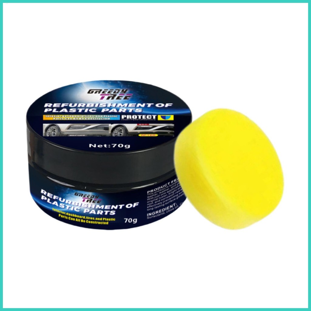 สําหรับกระจกหน้ารถ รถภายใน Restorer หนังบํารุงรักษาขี้ผึ้ง 70g ยานยนต์ ...