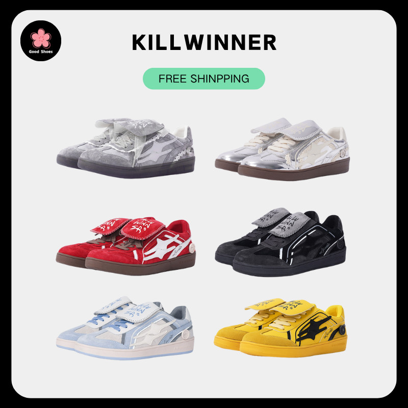 KILLWINNER [พร้อมส่ง] Grey Lace Flats Casual Shoes รองเท้าลำลองแบบมี ...